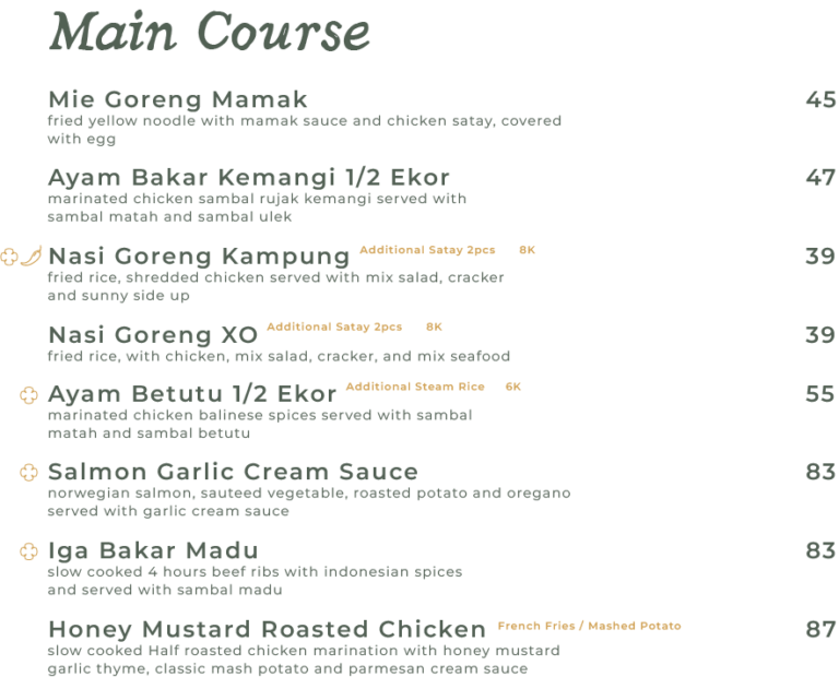 Menu – ZOZO GARDEN