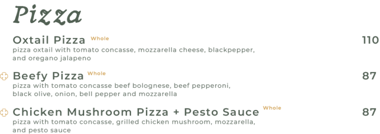 Menu – ZOZO GARDEN