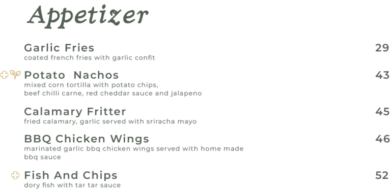 Menu – ZOZO GARDEN