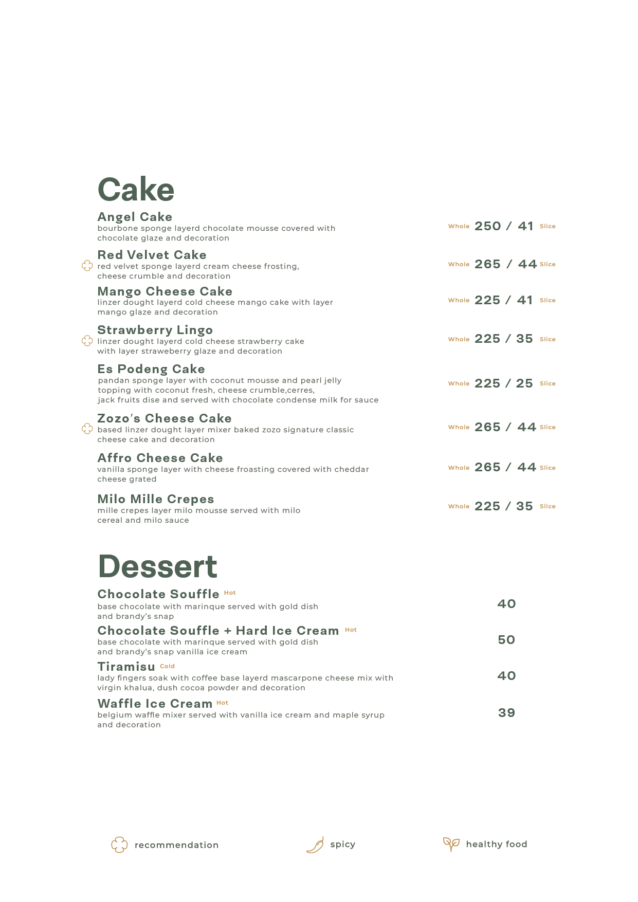 Menu – ZOZO GARDEN