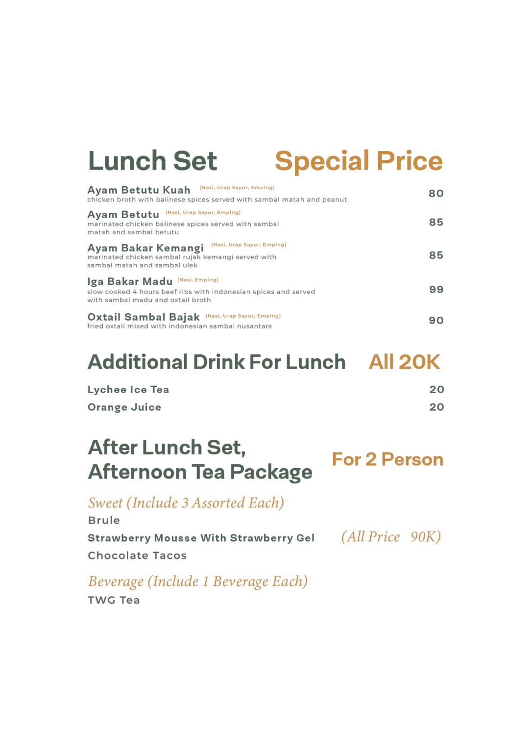 Menu – ZOZO GARDEN