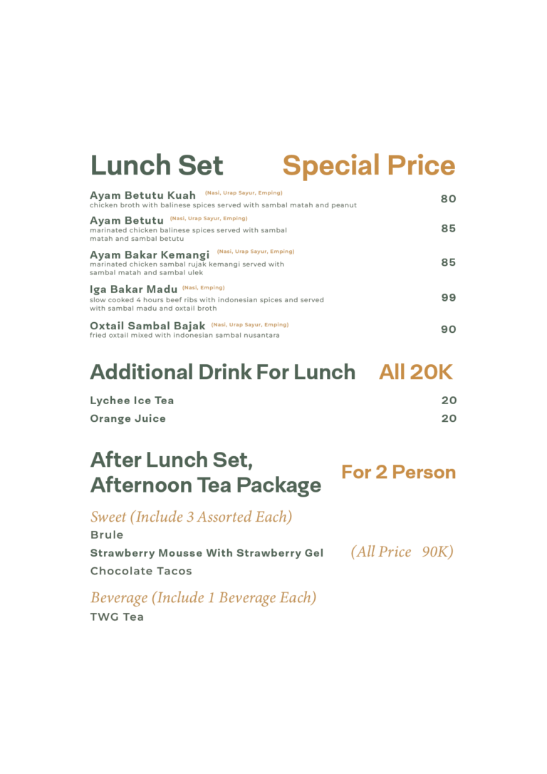 Menu – ZOZO GARDEN