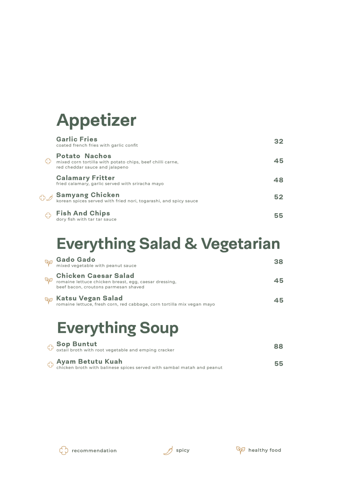 Menu – ZOZO GARDEN